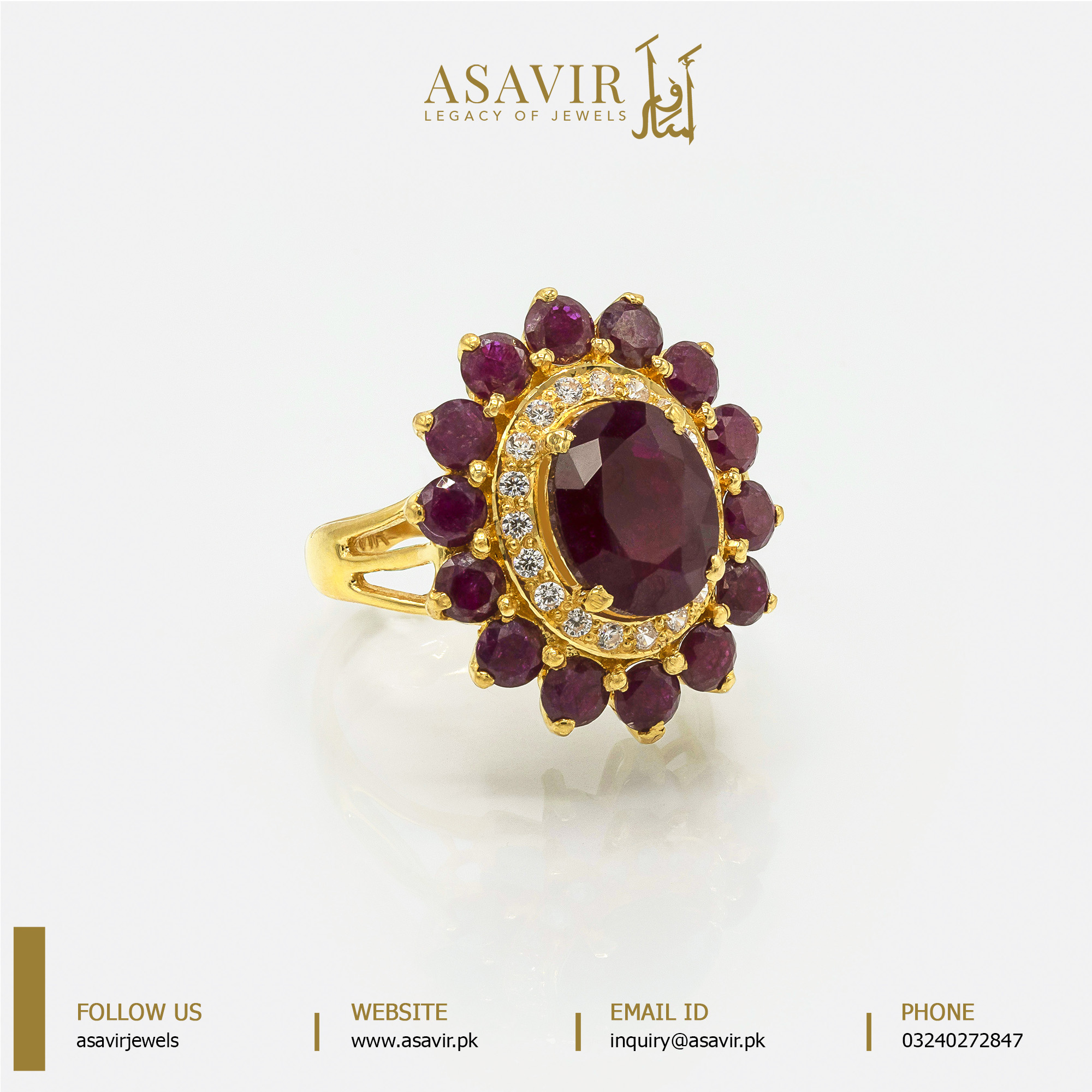 Elegance Flower Ring - Asavir