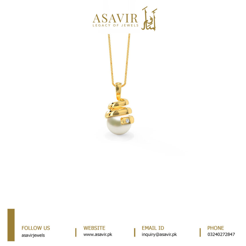 Name Initial Gold Alphabet A Pendant - Asavir